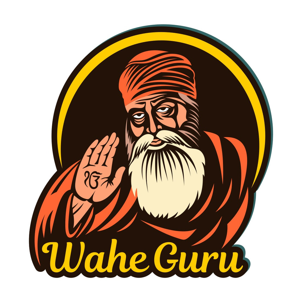 Waheguru Vector Art Wall Decor – GoofyShop.in